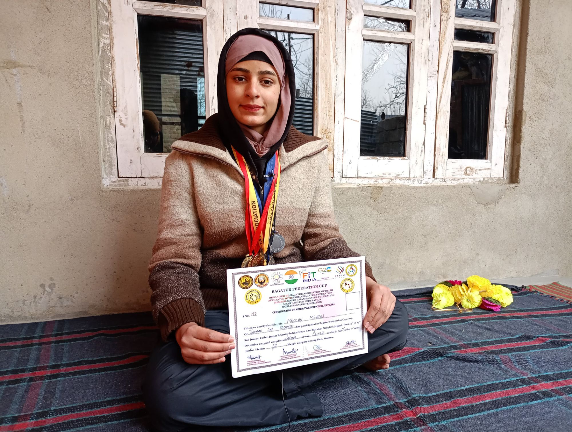 Kulgam girl bags silver medal in National Martial Art C'ship - The ...