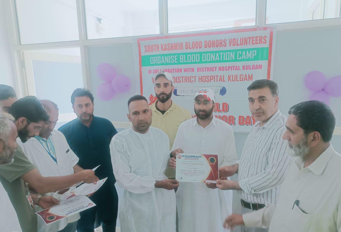 World Blood Donor Day Commemorated at SDH DH Pora With Massive Blood ...